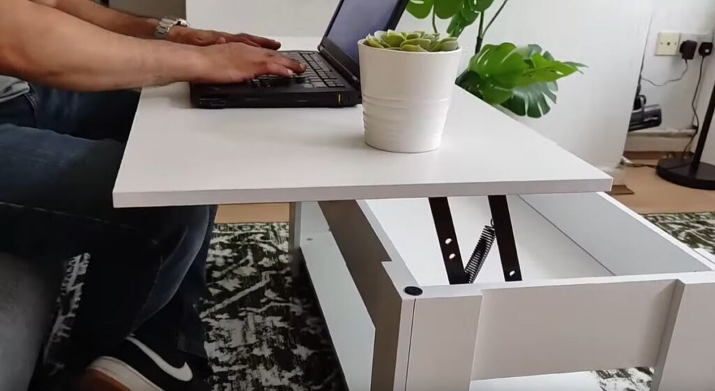 Small Desk Setup: A Coffee Table Turned Workstation